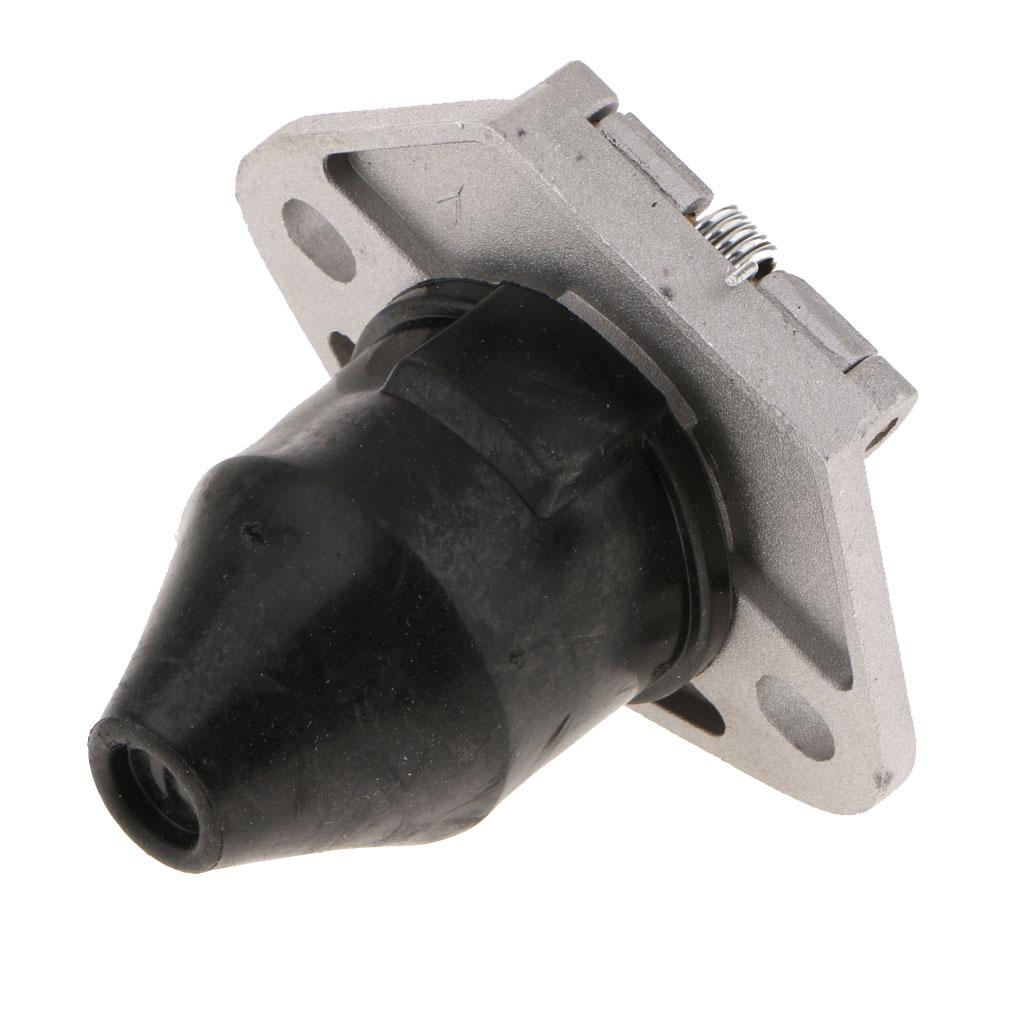 Buy 7 Round Pin Trailer Socket Aluminum Semi Connector Adapter Plug at ...