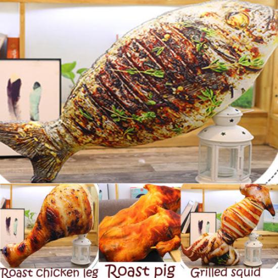 Buy Creative 3D Simulation Fish Pillow Food Doll Cushion Throw Pillow ...