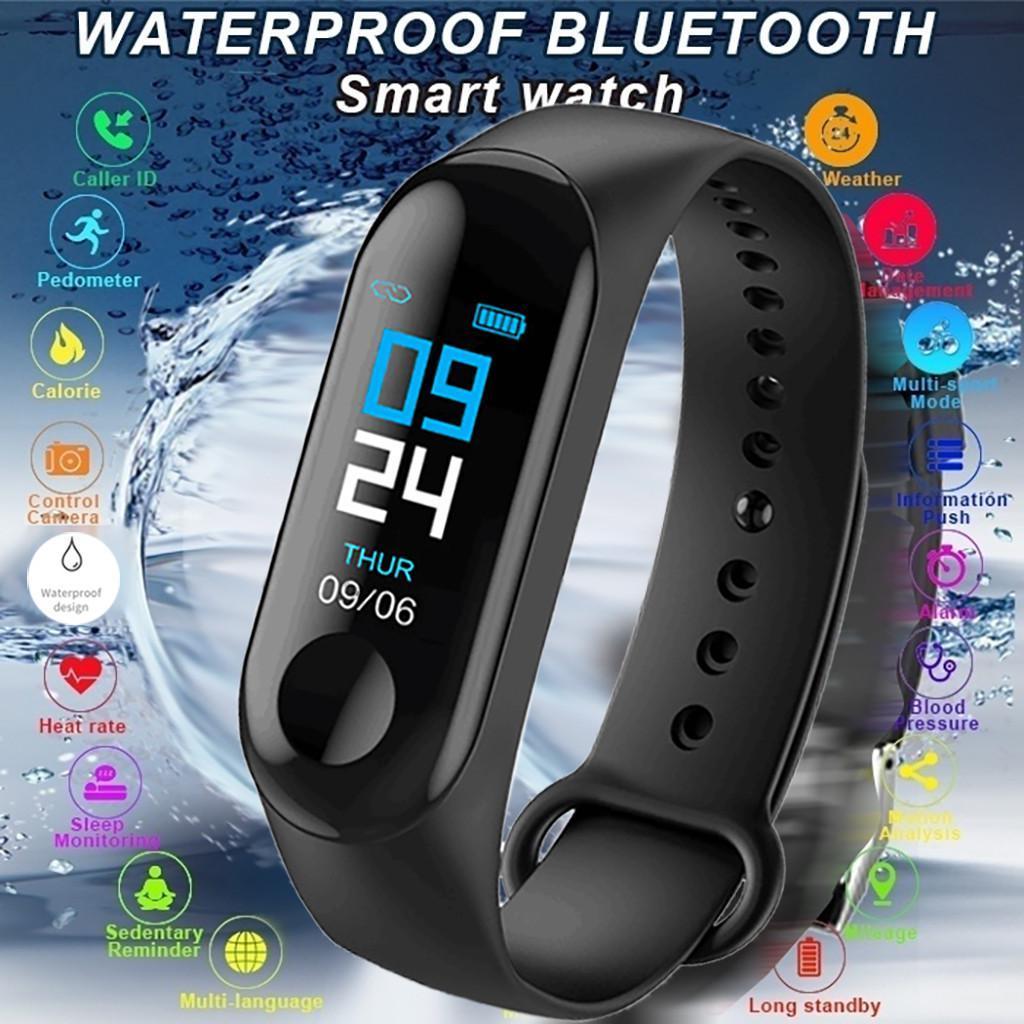 Buy M3 New Color Screen Smart Bracelet Heart Rate Blood Pressure ...