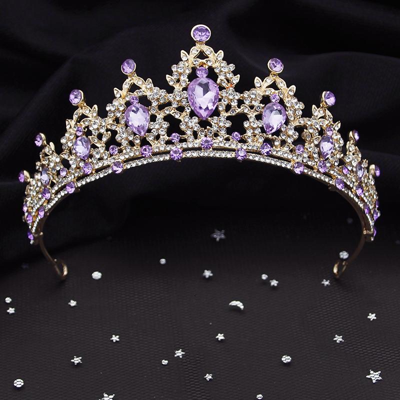 Cumpără Violete superbe Diademi și coroane de cristal pentru regina ...