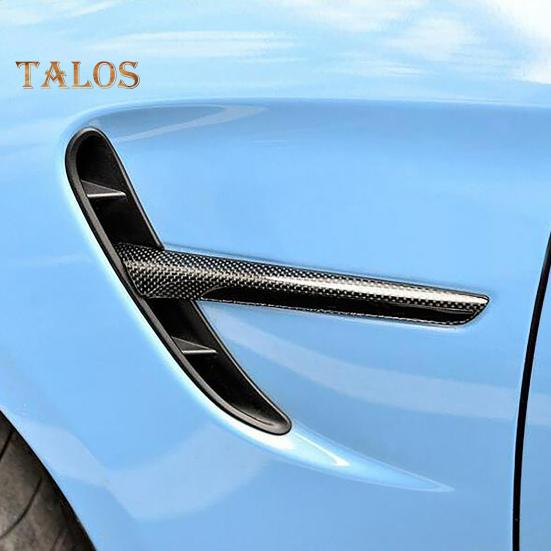 Buy Delicate 2Pcs Side Fender Cover Rainproof Anti-scratch Carbon Fiber ...