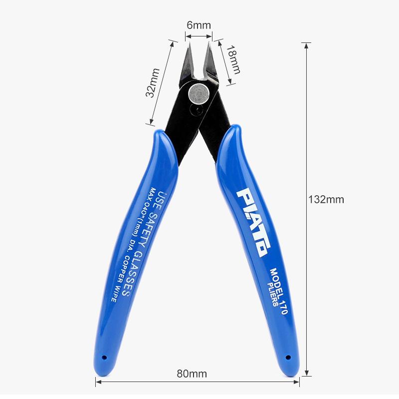 Side Cutters YEGEOOE 170 Flush Cut Side Cutter Pliers - 5 Inch Wire ...