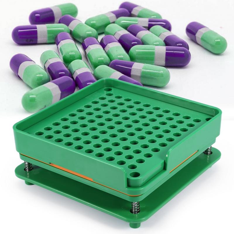 Buy Empty Capsule Plates With Spreader 100 Holes Powder Cosmetics ...