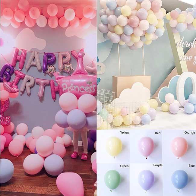 Buy 10pcs 2.2g 10" Macaron Candy Color Latex Balloons Birthday Party ...