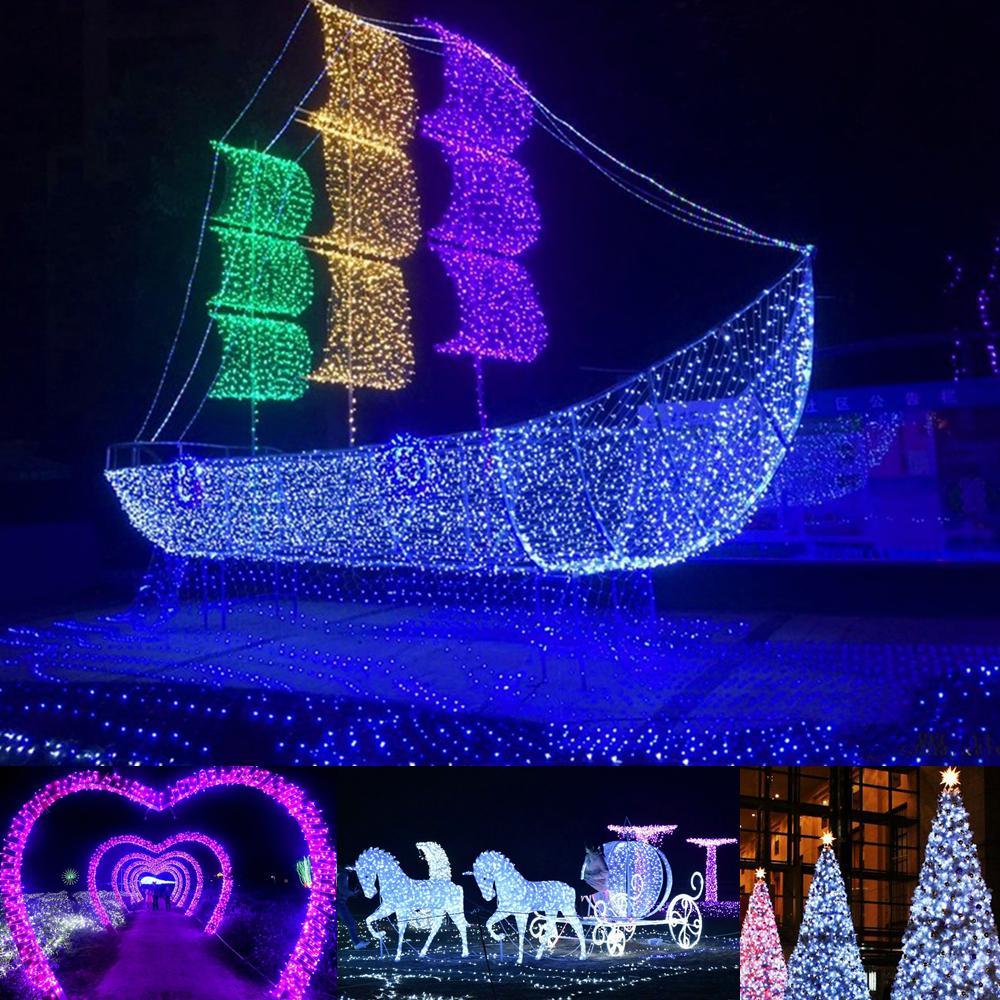 Buy 10M 100LED LED String Light with Tail Plug 9 Colors 110V 220V Home ...