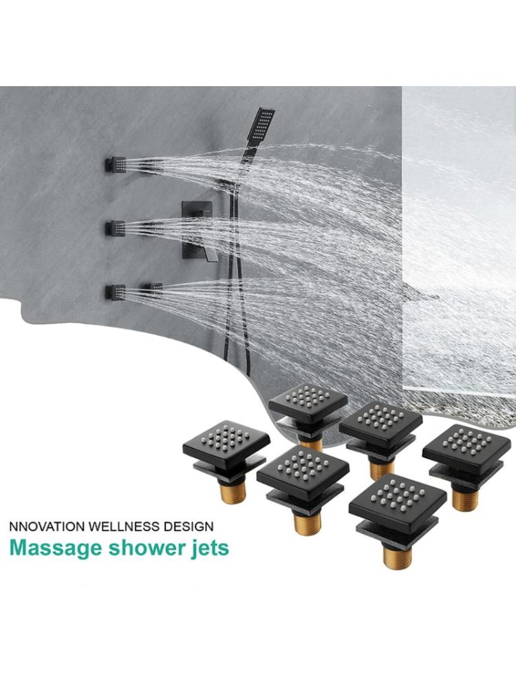 Big Shower Jet High Pressure Massage Side Sprayer System 130cm Angel