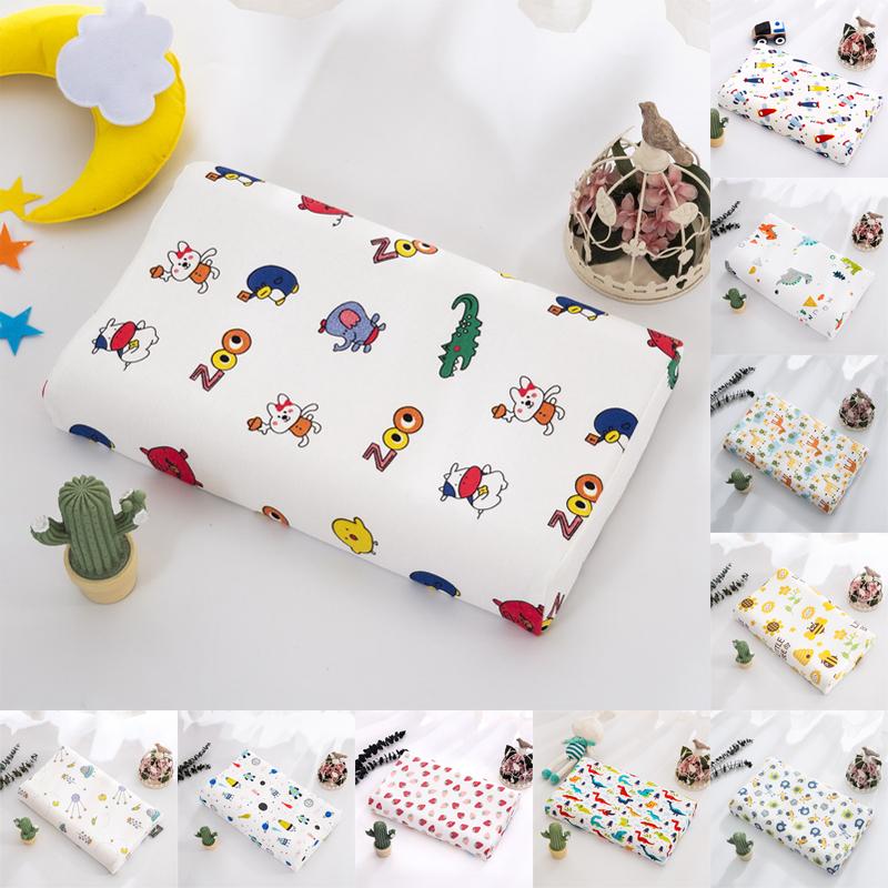 Köp 1PC Breathable Cartoon Pattern Cotton Baby Pillow Case 27*44cm/30 ...