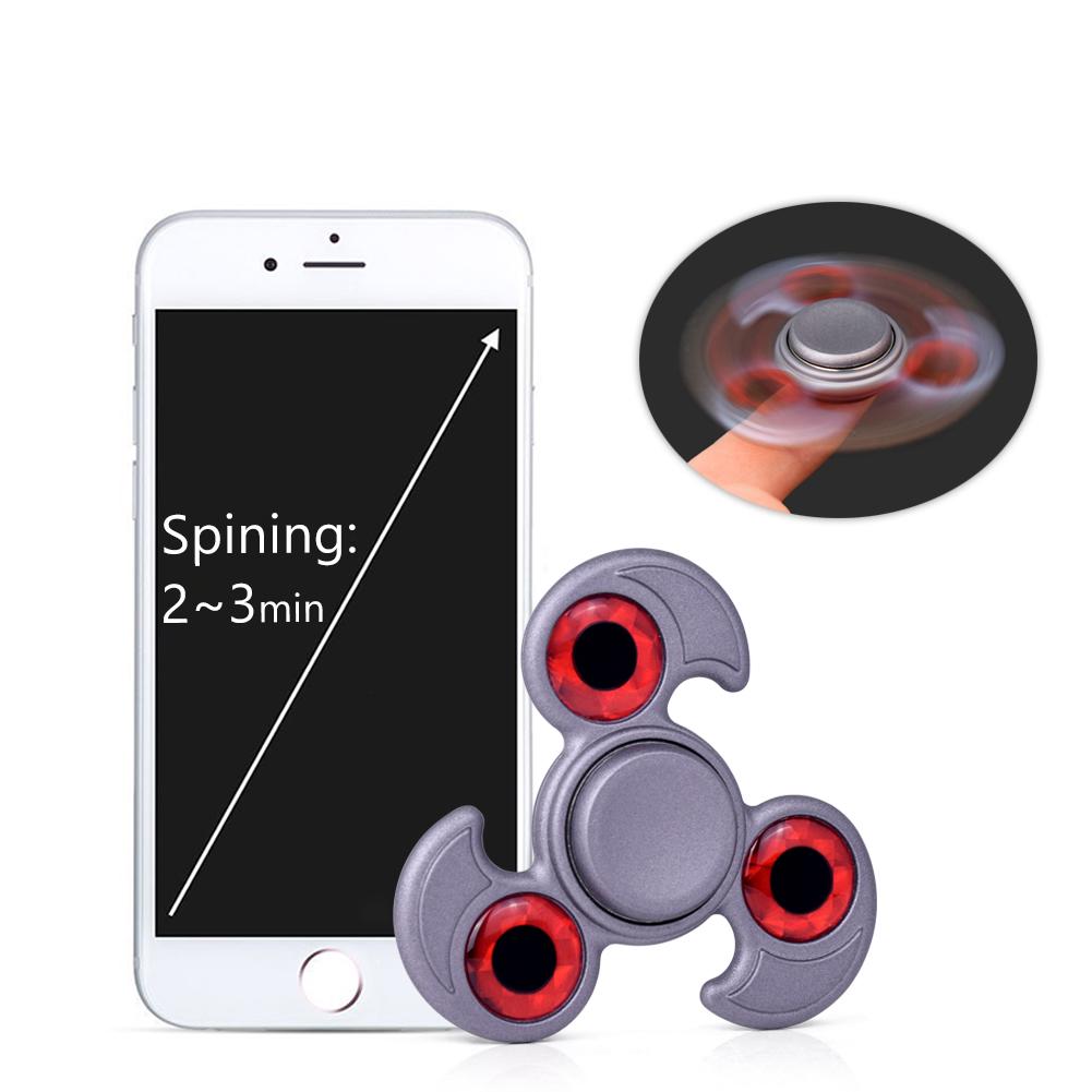 Buy Triangle Plating Zinc Alloy Eagle Eye Fidget Hand Tri-Spinner ...
