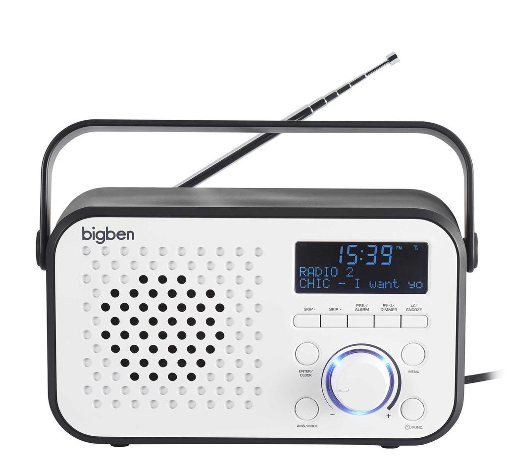 Buy Bigben interactive tr24dab personal analog white portable radio ...