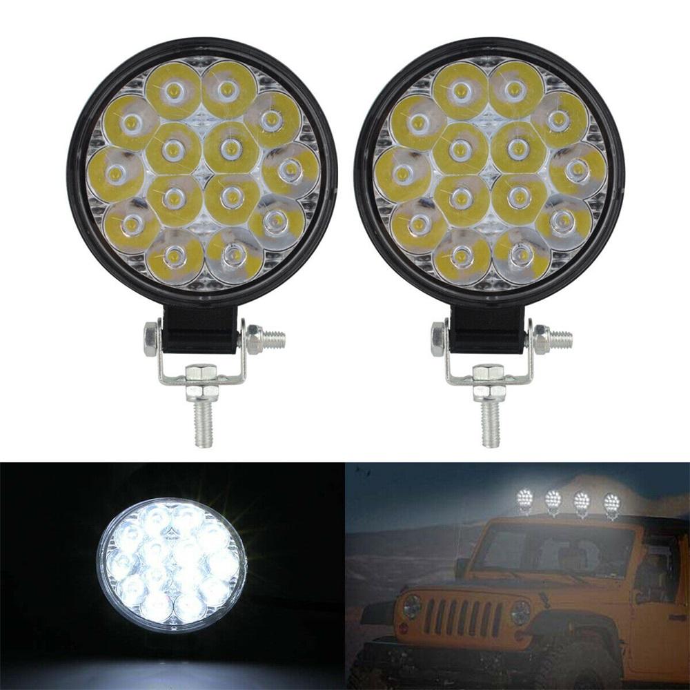 Buy LED 42W Work Light Offroad Truck Tractor Boat SUV Spot Driving Fog ...