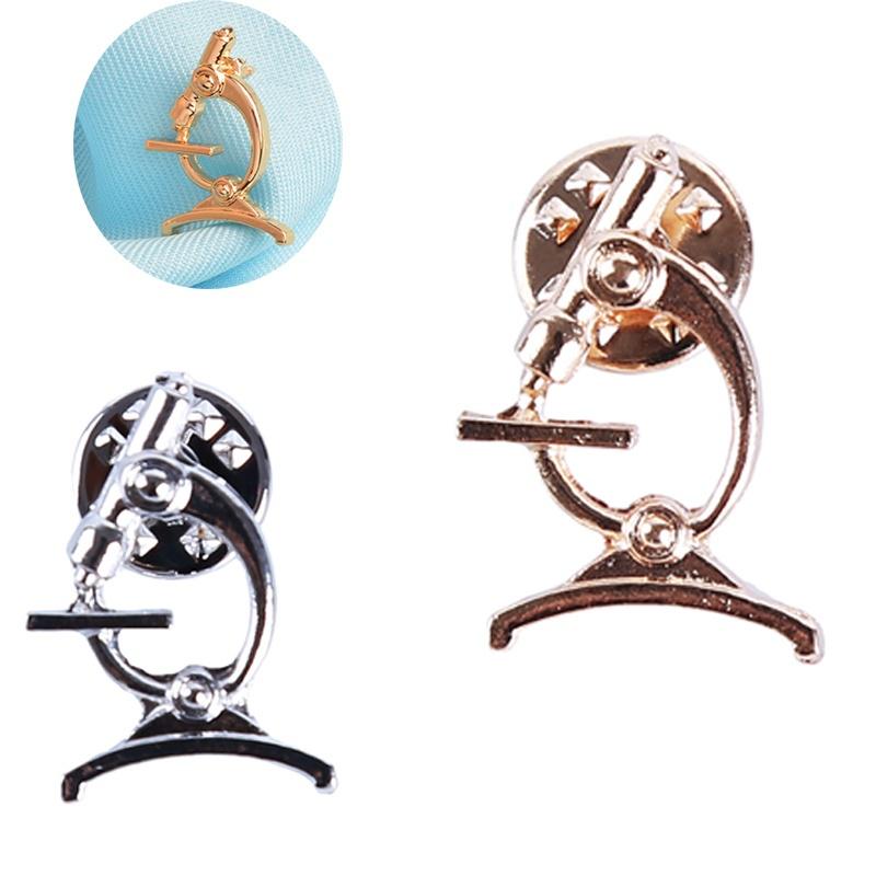 Buy Creative Microscope Brooch Medical Clothing Accessories Gift at ...