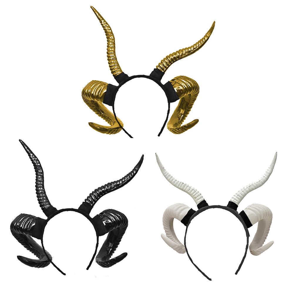 Buy Antelope Horn Hoop Headband Forest Animal Photography Manual Aries ...
