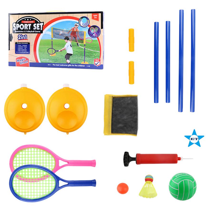 Buy 2Pcs Kids Outdoor Sports Toys Racket Badminton Tennis Mini ...
