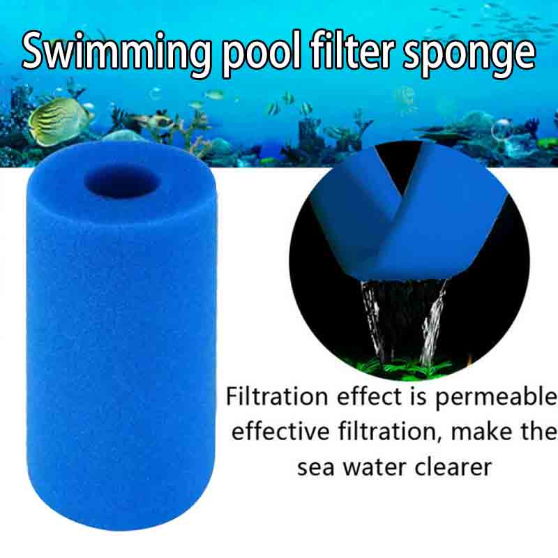 Buy 1PC Blue PU Swimming Filter Sponge Pool Useful Fashion at ...