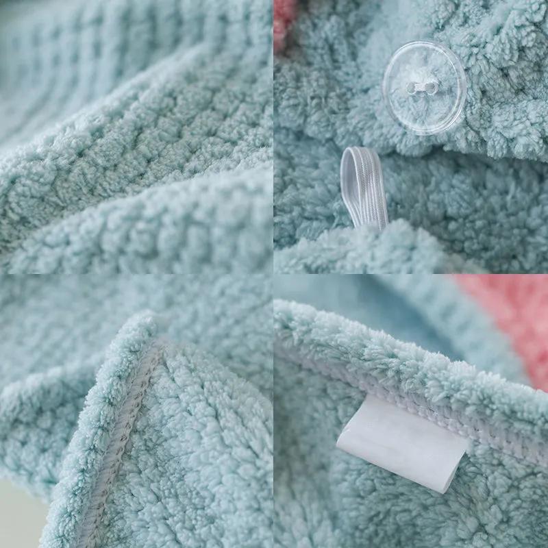 Buy Wearable Bathrobes Women Microfiber Soft And Skin-Friendly Absorbent Bath Towels Home ...