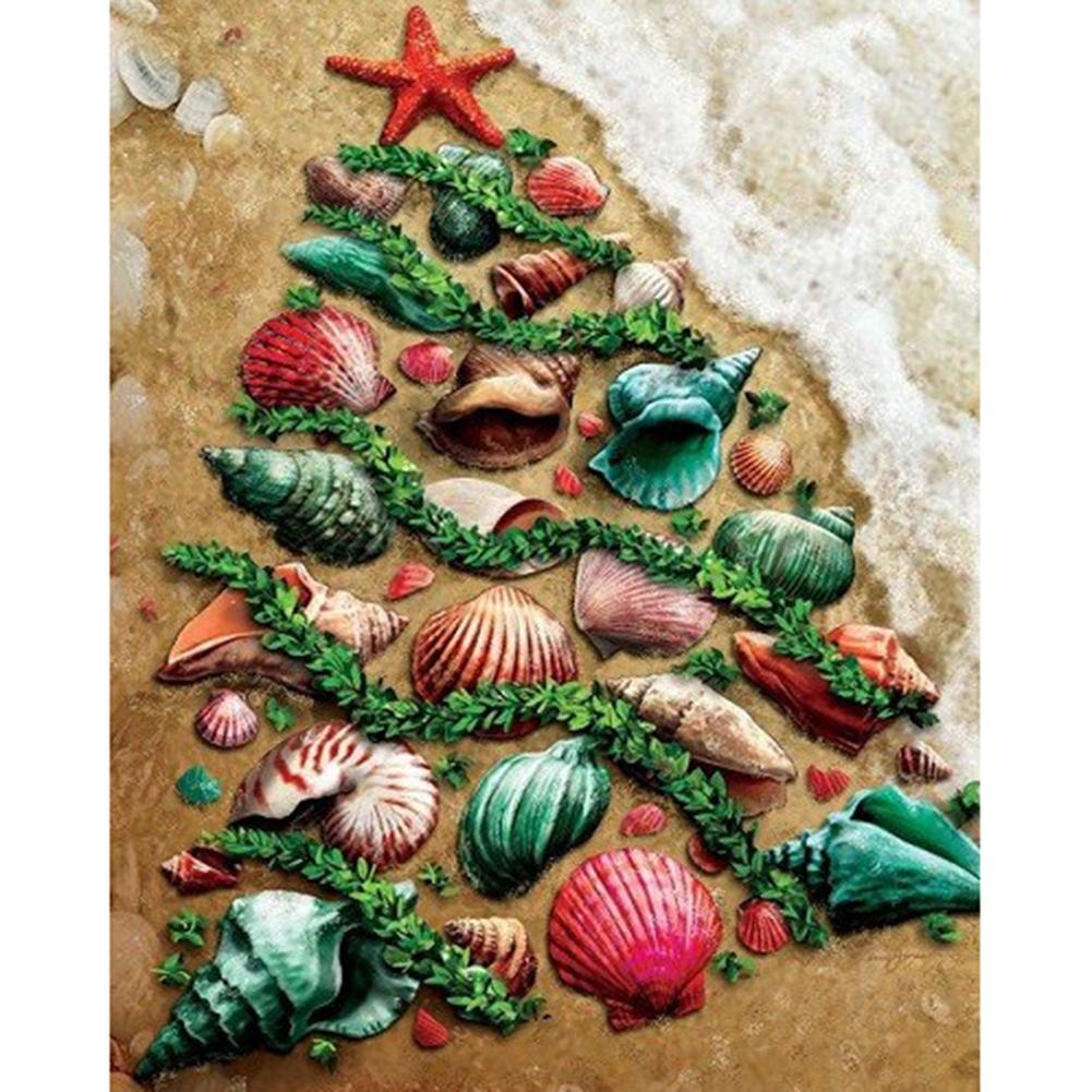 Buy 5D Full Round Drill Diamond Painting Sea Shells Mosaic Kits Wall ...