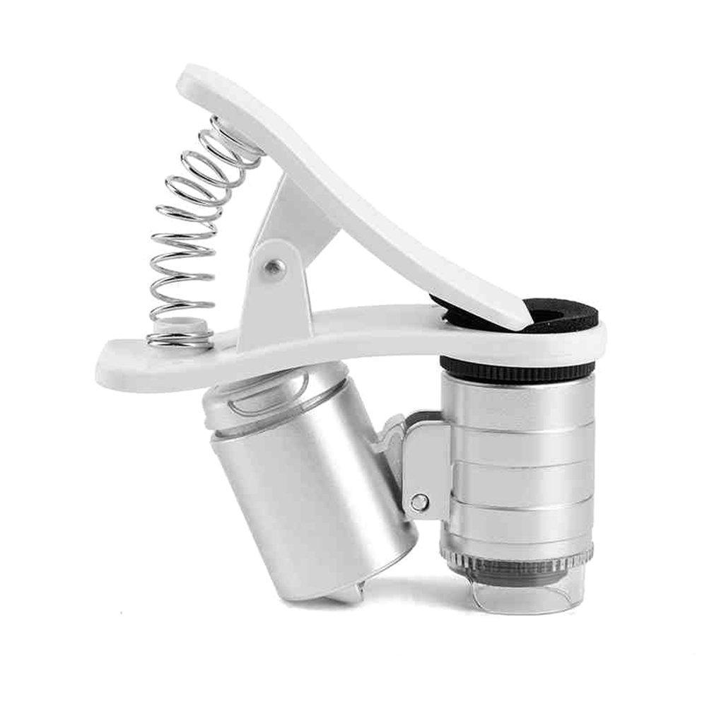 Buy Mini Money Tester 60X Pocket Microscope Magnifier Loupe Glass LED ...