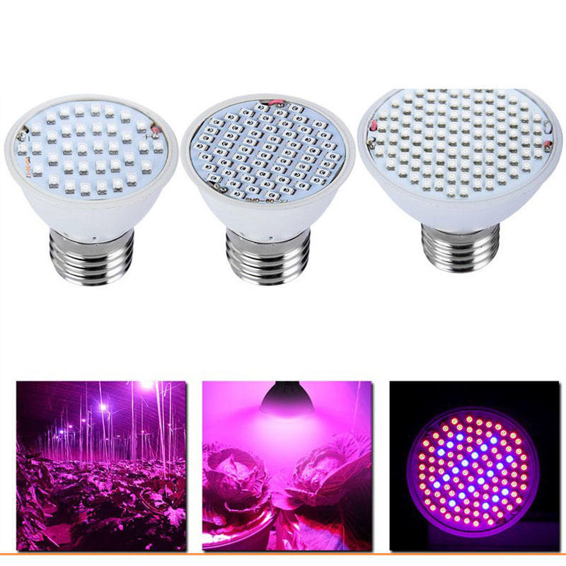 Buy 48/60/80LED E27/E14/GU10/MR16 Hydroponic Plant Grow Light Panel ...