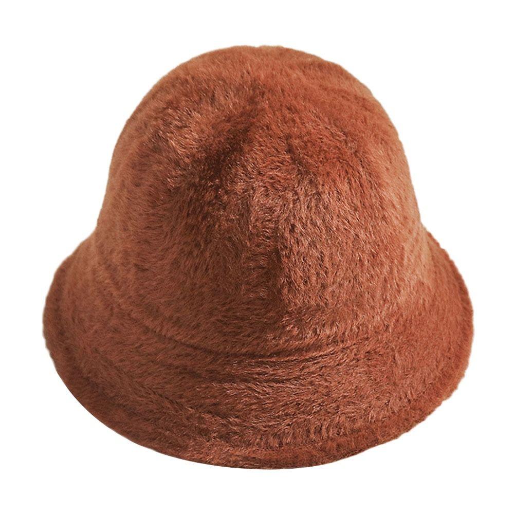 Cheap Outdoor Soft Casual Faux Fur Fisherman Cap Panama Hat Sun Cap ...