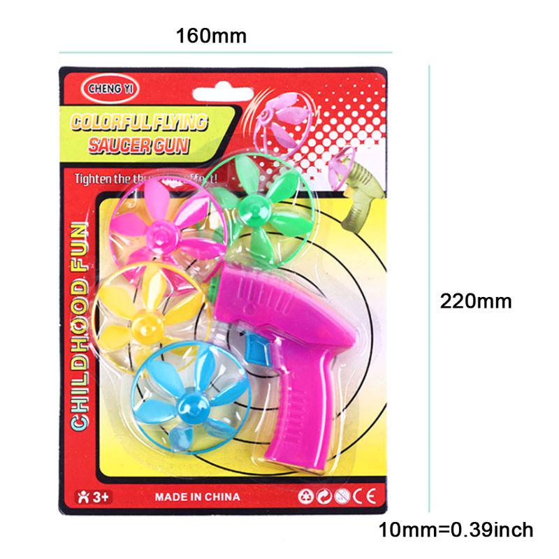Buy Rotating Disc Kids Toys Flying Rotation Plate Pistol Plastic ...