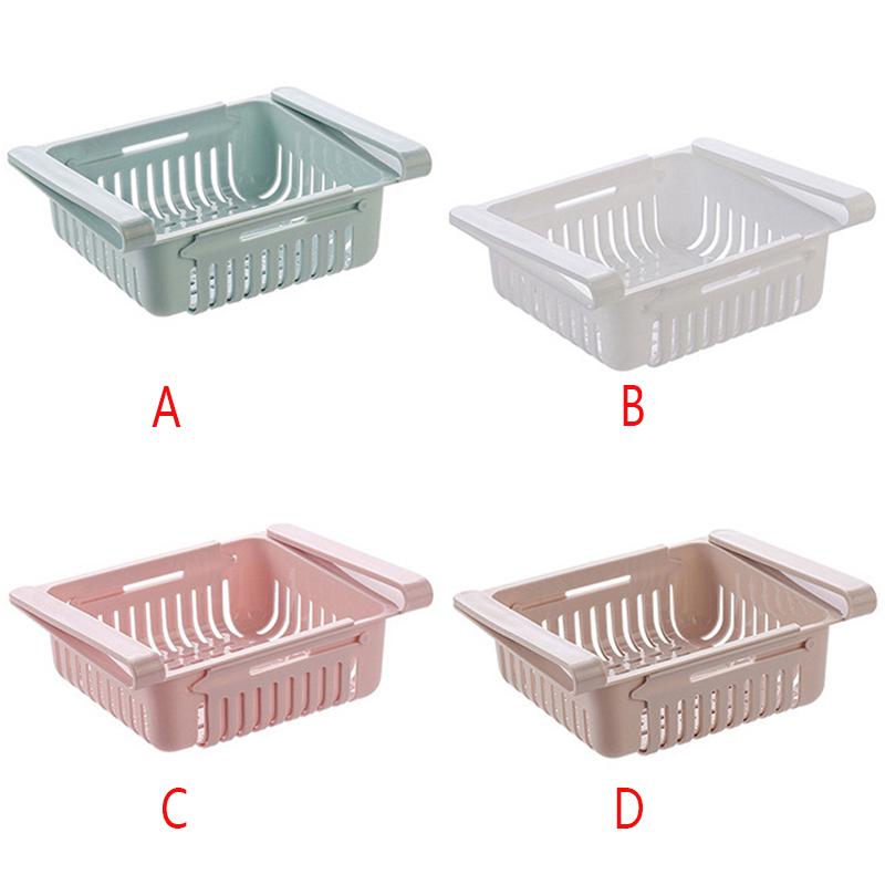 Adjustable Stretchable Refrigerator Drawer Basket Pull-Out Drawers ...
