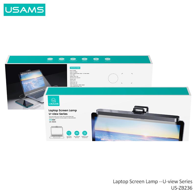 Buy USAMS Laptop Screen Lamp LED Light Dimmable USB Desk Lamps Monitor ...