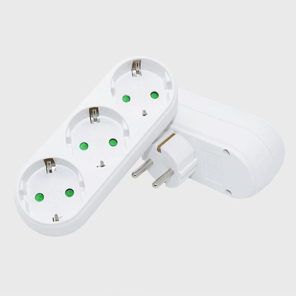 Buy 3hole Triple Socket AC 250V 16A Fireproof for Home Office EU Plug ...