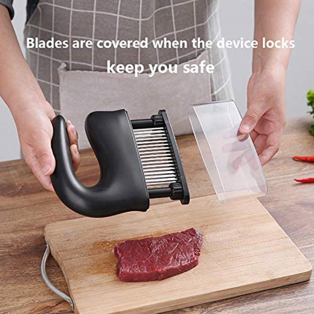 LLLR 48-pin Steak Tenderizer Non-slip Grip Broken Muscle Needle Meat ...