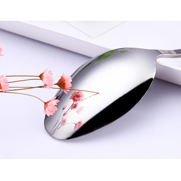 Buy 1PC Curved Handle Spoon Stainless Steel Durable Polished Creative ...