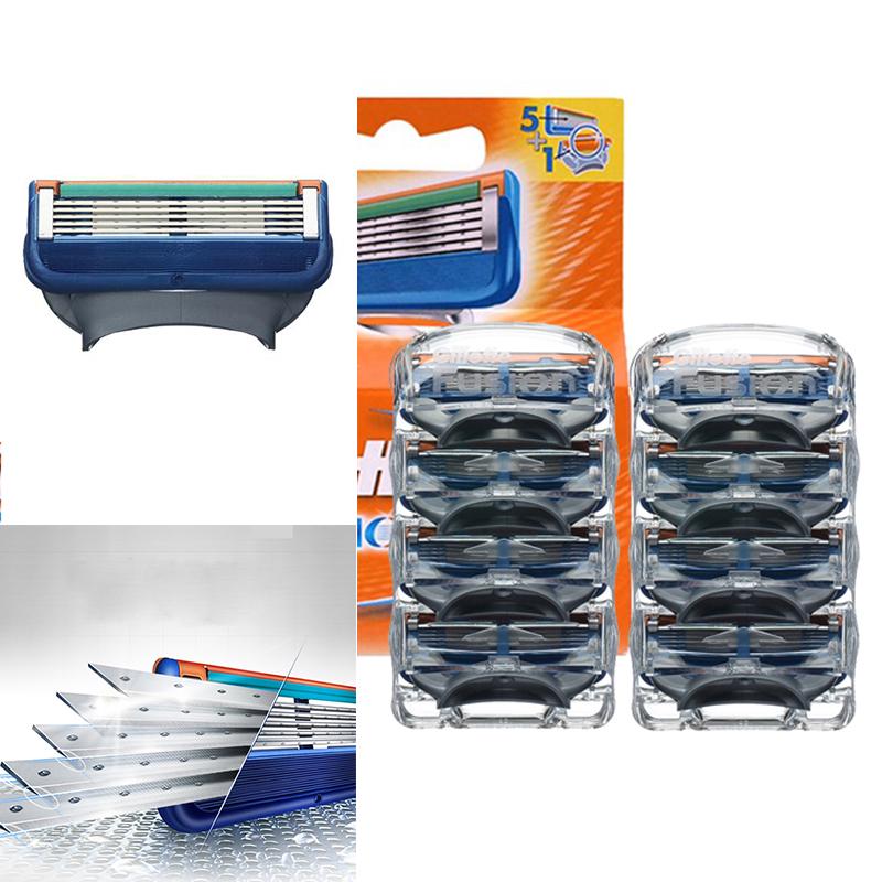 Buy 8pcs Gillettee Fusione Shaving Razor Blades for Men Soft Power Face ...