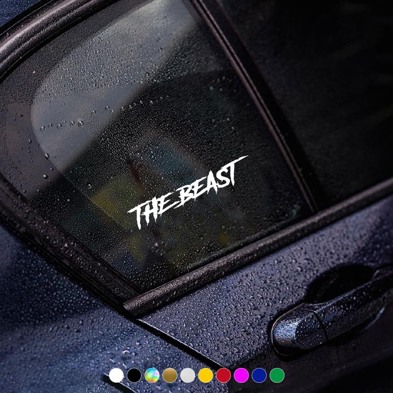 Buy Funny THE BEAST Car Stickers Car Body Vinyl Decal Car Accessories ...