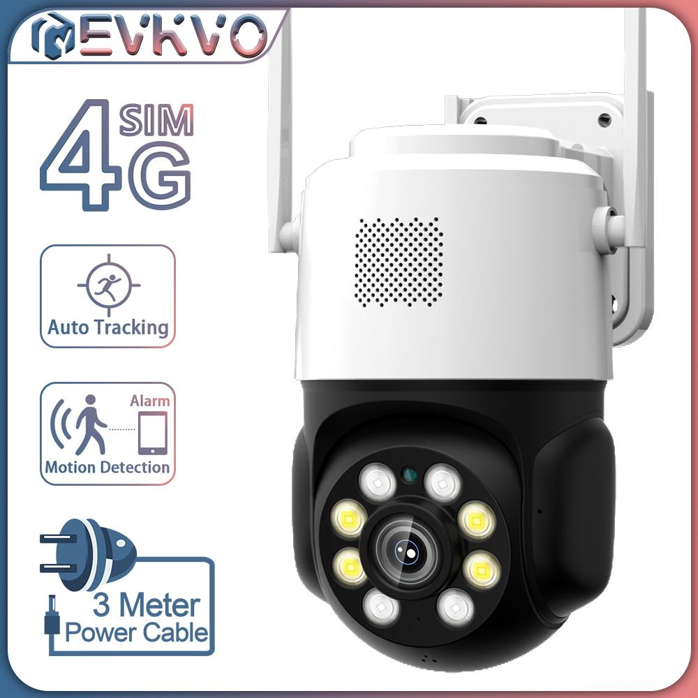 Buy EVKVO 3G/4G SIM Card Surveillance Camera 4MP PTZ 5X Zoom AI Human ...