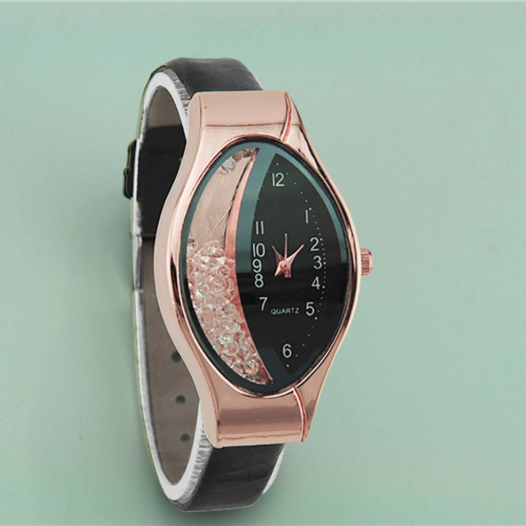 Buy Qi SemilunarSand Type Ellipse Woman Fine Strap Small Dial ...