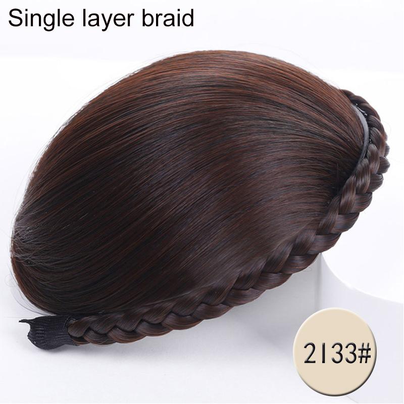 Cheap Aosiwig Fake Bangs Synthetic Hair Neat Fringe Bangs With Braids ...