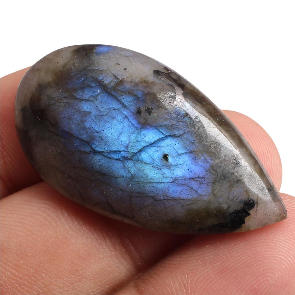Buy 43.9 Cts Natural Multi Blue Flash Labradorite Loose Gemstone Pear ...