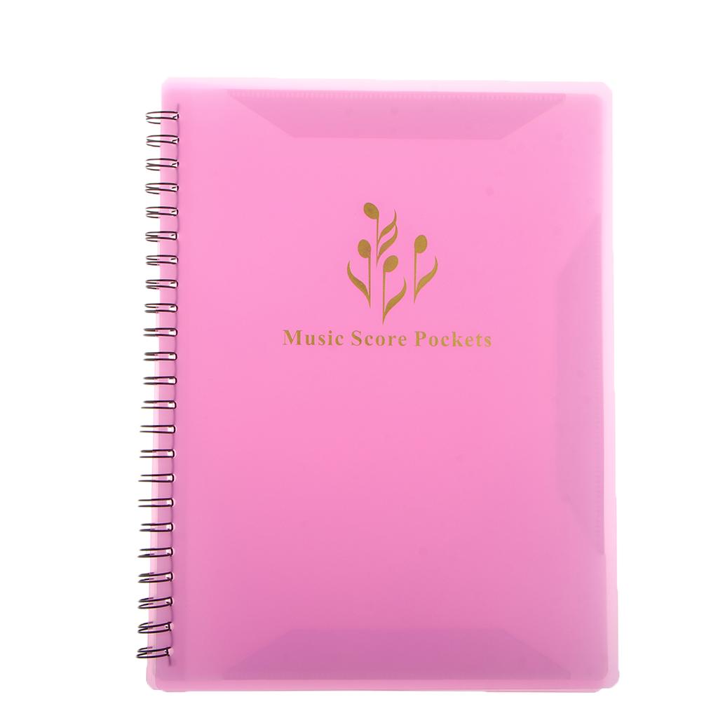 Buy Music Score Holder A4 Sheet Folder File 20 Pockets 40 White at ...
