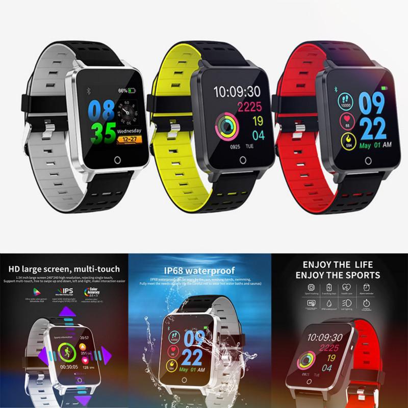 Ultra Thin Mesh Steel Band Watch IP68 Waterproof Heart Rate Monitor ...