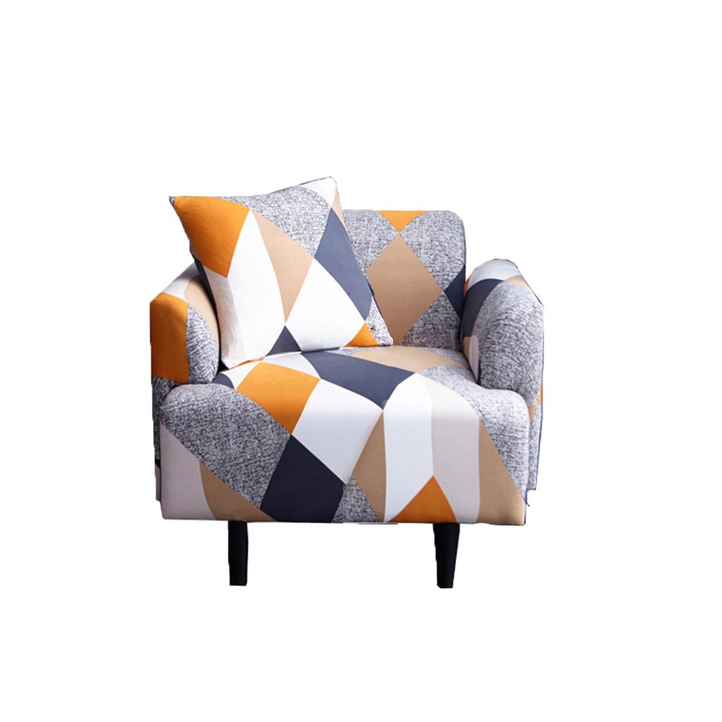 Buy Cube Printing Pattern Sofa Cover 1/2/3/4 Seater SlipCover Couch ...