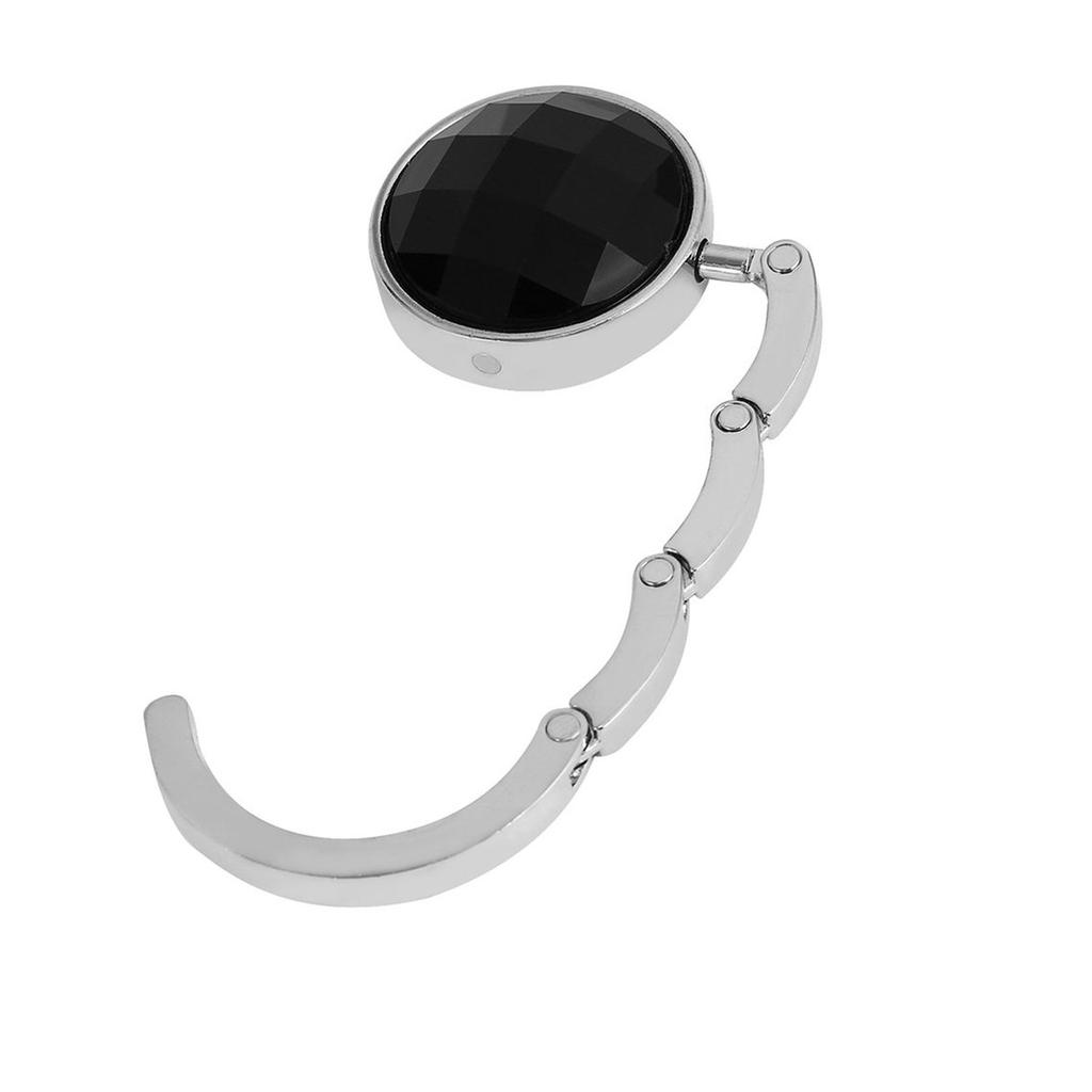 Buy Portable Crystal Alloy Purse Holder Handbag Hook Foldable Hangbag ...