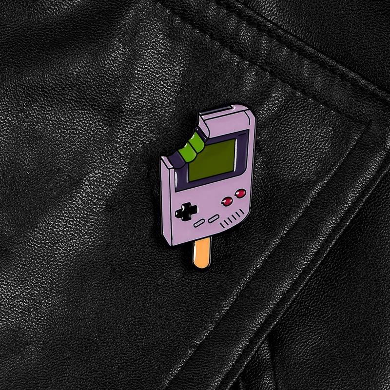 Buy Popsicle Video Game Enamel Pin Ice-cream Ice Lollies Badges Denim ...