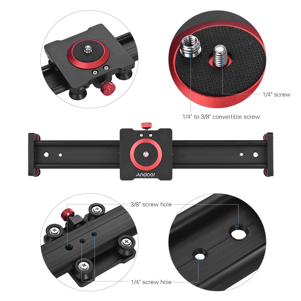 Cheap 50cm/20inch Aluminum Alloy Camera Track Slider Video Stabilizer ...
