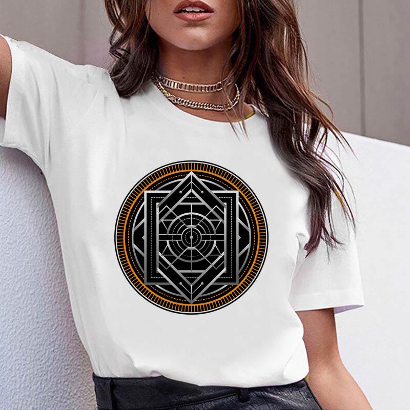 Buy Fashion Printed Tshirt Women Trend Style O-Neck Short Sleeve Tops ...
