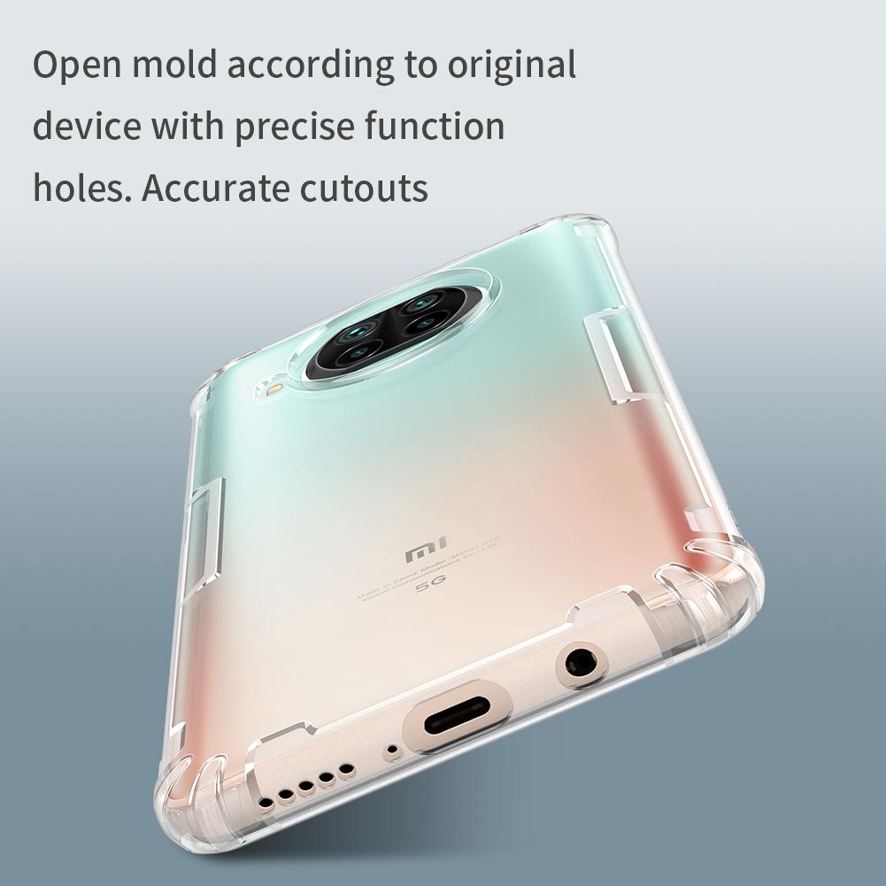 For Xiaomi Mi 10T Lite Case NILLKIN Shockproof Thick Transparent Soft ...