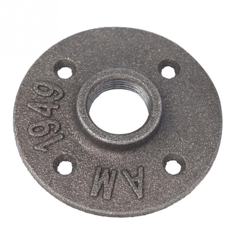 Buy 10pcs Cast Iron 4 Holes 85mm DN20 Flange Pipe Base Thread Floor ...