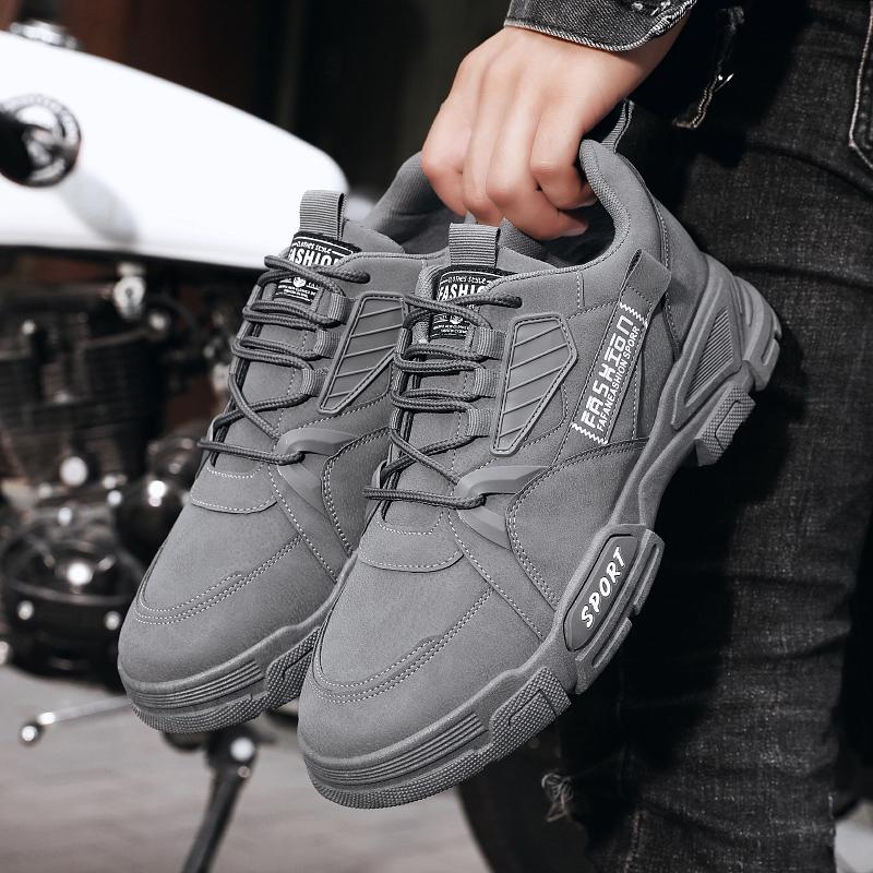 Buy Casual Men's Geniune Leather Tooling Shoes Warm Autumn and Winter ...