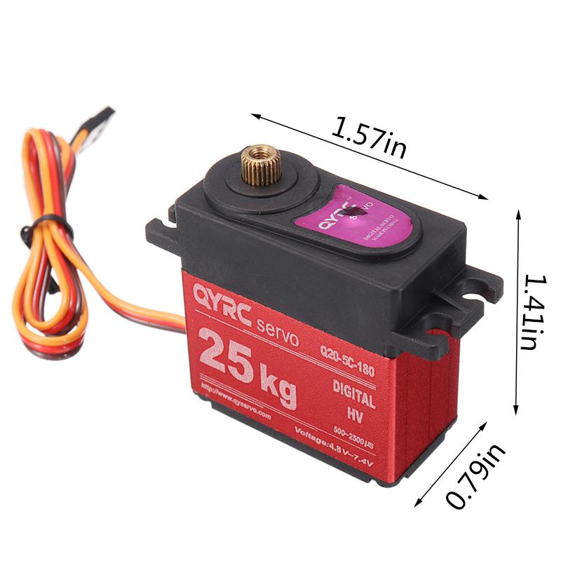 Buy Dagu Core Motor Q20-5C-180 25KG Digital Servo For RC Car Boat Robot ...