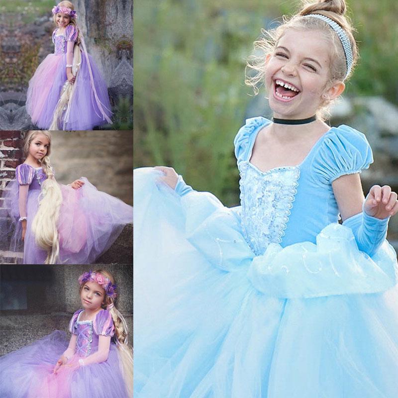 Buy High Quality Girls Princess Costume Kids Girl Cosplay Party ...