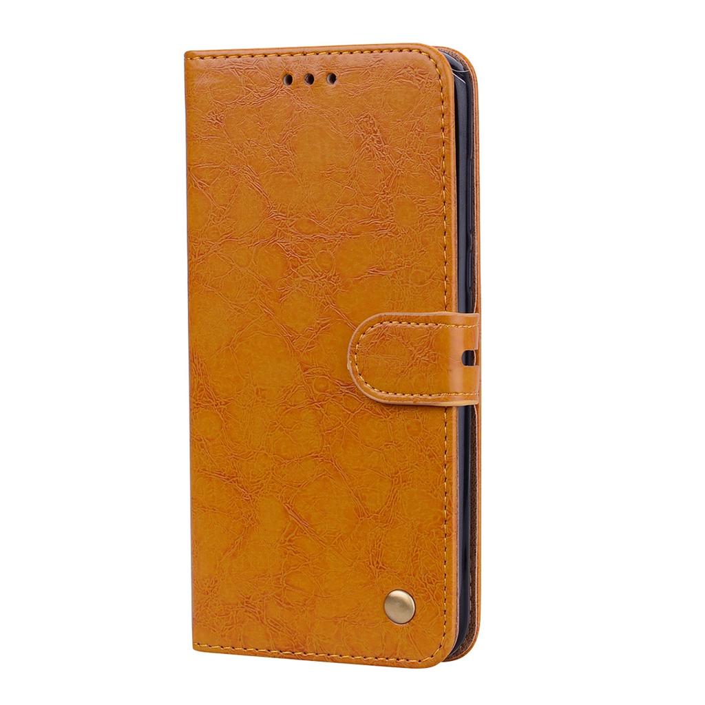 Buy Business Style Oil Wax Texture Horizontal Flip Leather Case for ...