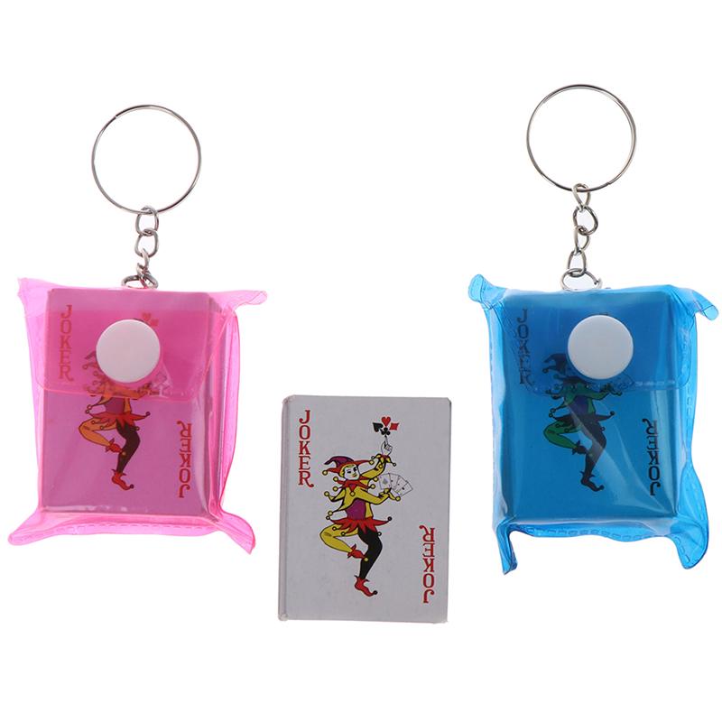 Buy 1Pc 4*3Cm Portable Mini Playing Cards Keychain Small Poker Board ...
