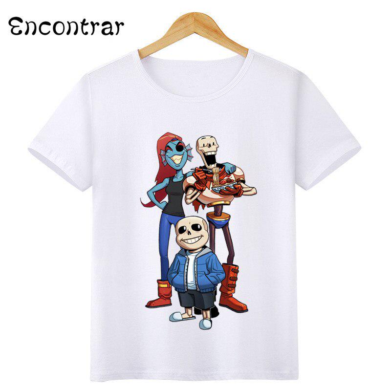 Buy Kids Game Undertale Sans Design T Shirt Boys Girls Casual Short ...